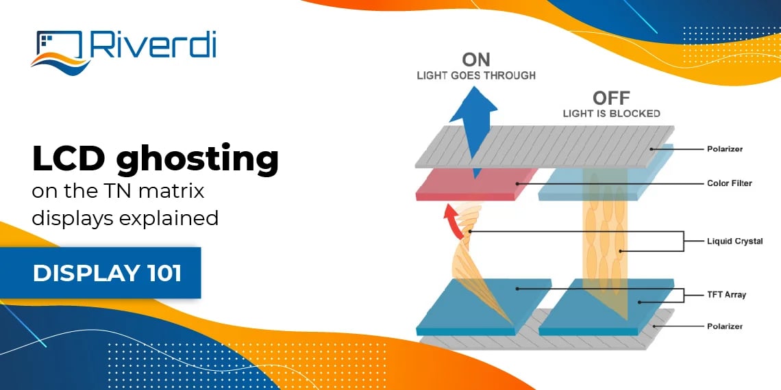 LCD ghosting on the TN matrix displays explained - Riverdi