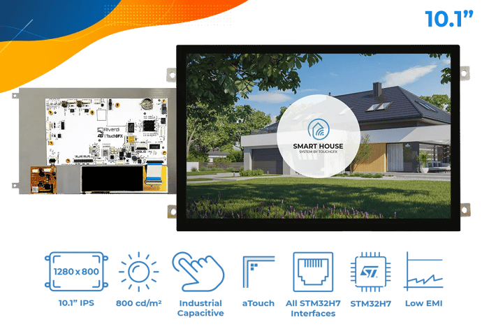 STM32 Embedded Display - Capacitive Touch Panel - Air bonding - 10.1 ...