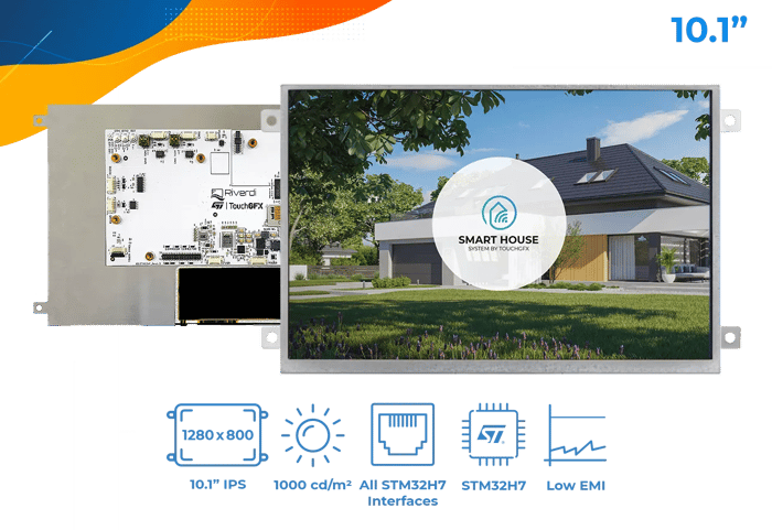 STM32 Embedded Display - 10.1-inch TFT LCD screen - RVT101HVSFWN00 ...