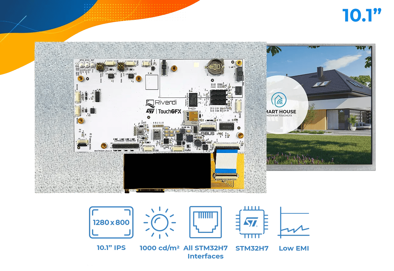 STM32 Embedded Display - 10.1-inch TFT LCD screen - RVT101HVSNWN00 ...