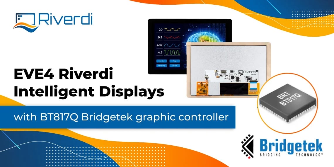 Eve4 Riverdi Intelligent Displays With Bt817q Bridgetek Graphic Controller Riverdi