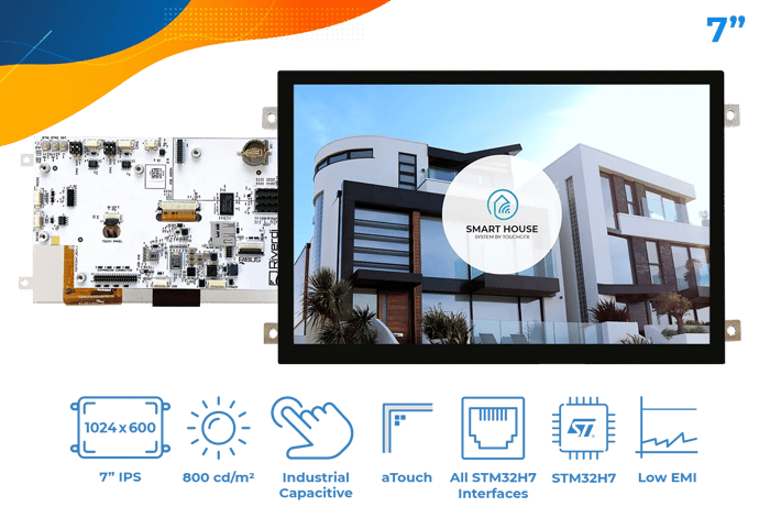 STM32 Embedded Display - Capacitive Touch Panel - Air bonding - 7-inch ...