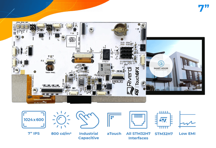 STM32 Embedded Display - Capacitive Touch Panel - Air bonding - 7-inch ...