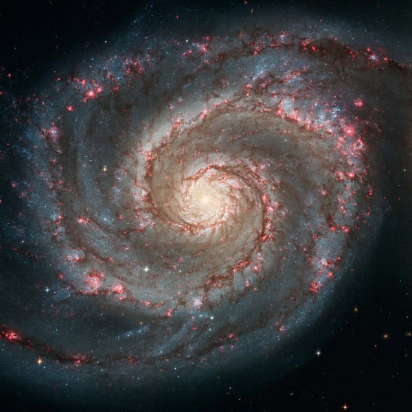 Inlaid Galaxy Ring Silver