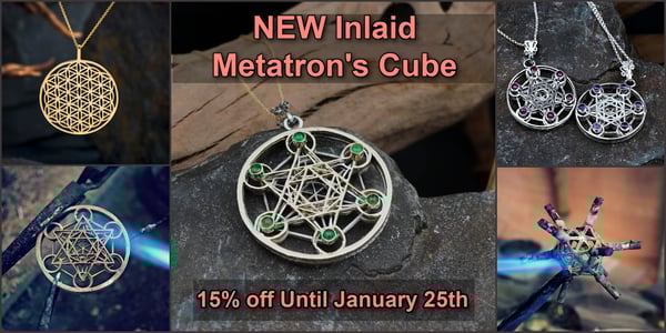 Inlaid Metatron Cube Gold