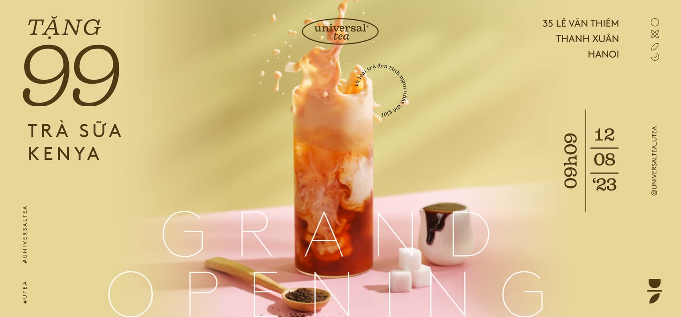 Universal tea mời bạn ghé chơi nhà mới!