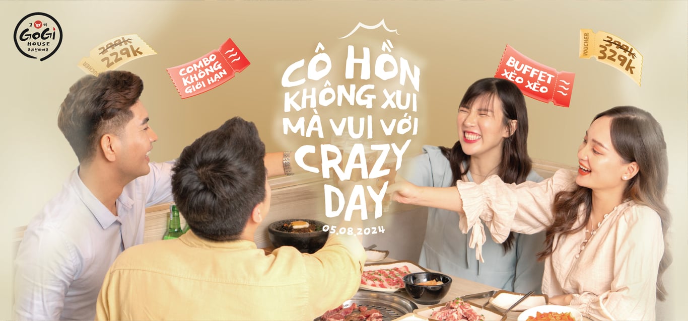 Tháng “cô hồn” tưởng xui mà vui với CRAZY DAY 05/08!!