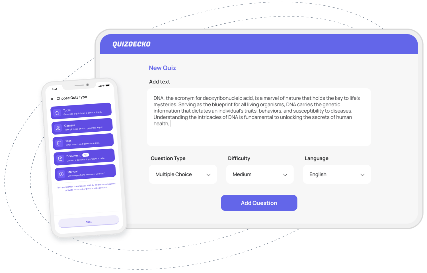 Quizgecko | AI Question Generator | Make a Test