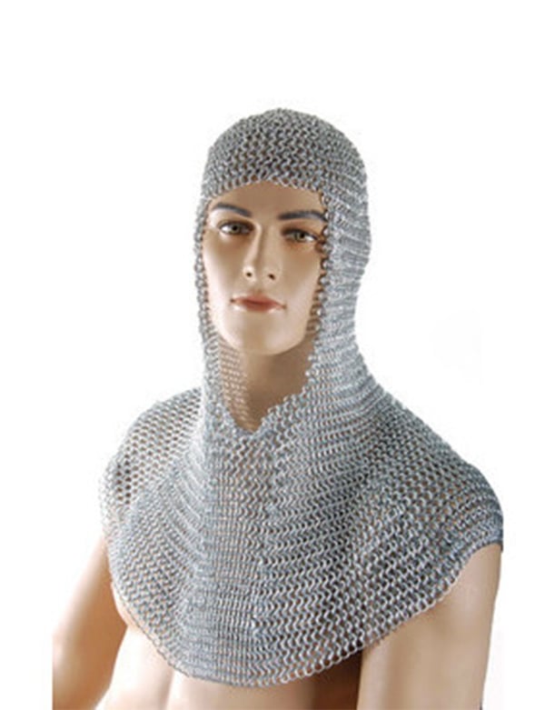 Cotte de maille et Camail de chevalier médiéval | Histophile