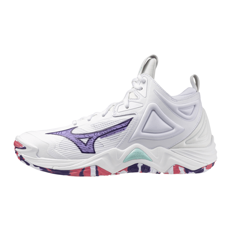 Mizuno Wave Momentum 3 Mid "White & Violet Indigo" | V1GC231720 ...