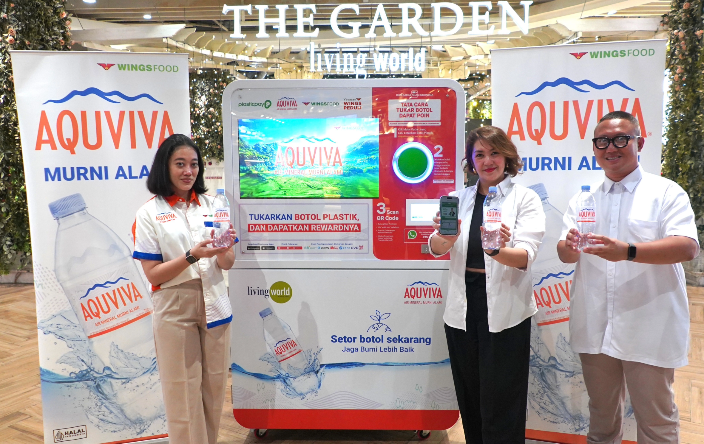 Kolaborasi AQUVIVA & Plasticpay Hadirkan RVM di Living World Alam Sutera