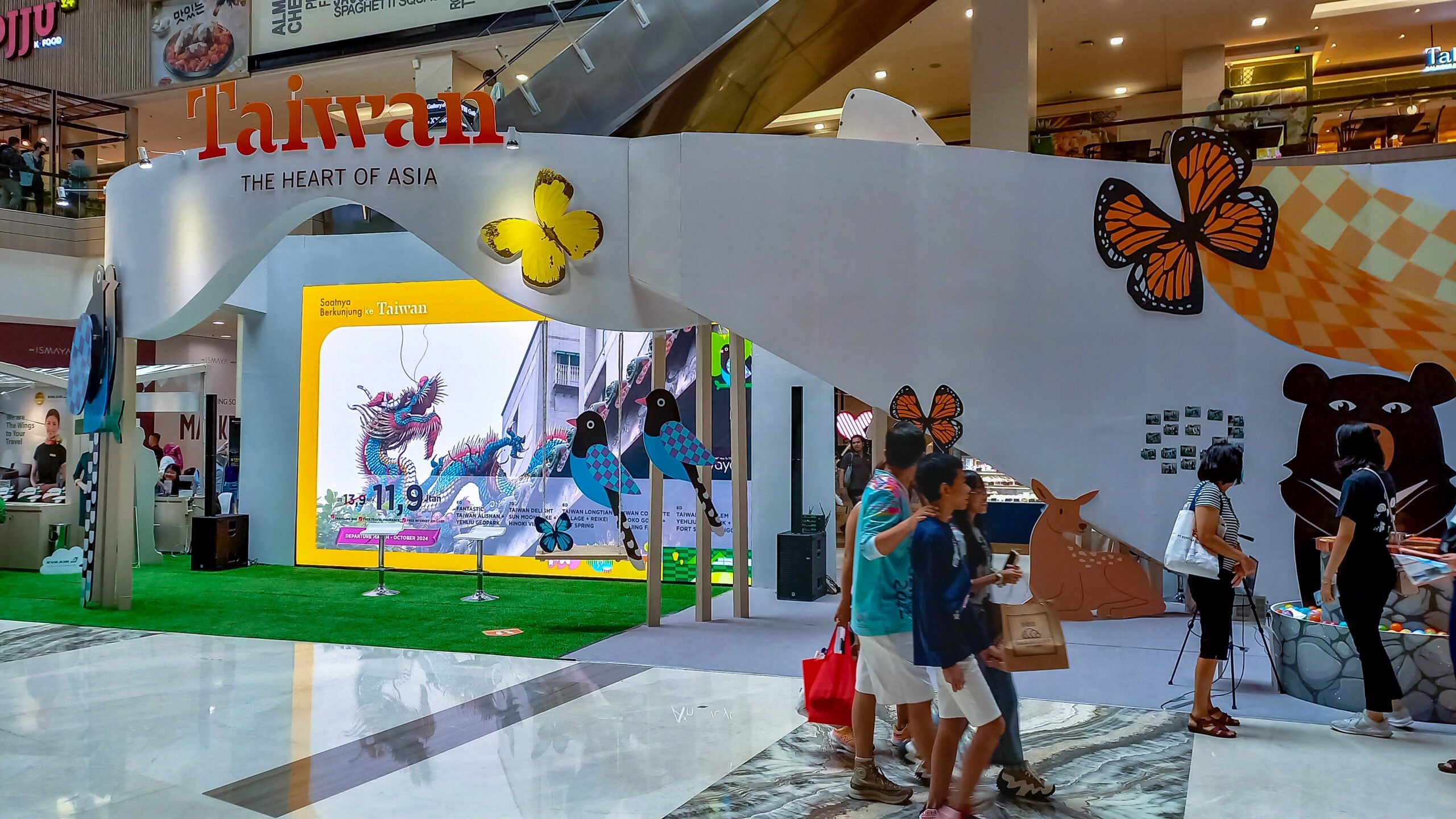 Buka Pasar Wisman, Promosi BTL Taiwan Tourism Hadir di Mall Kota Kasablanka