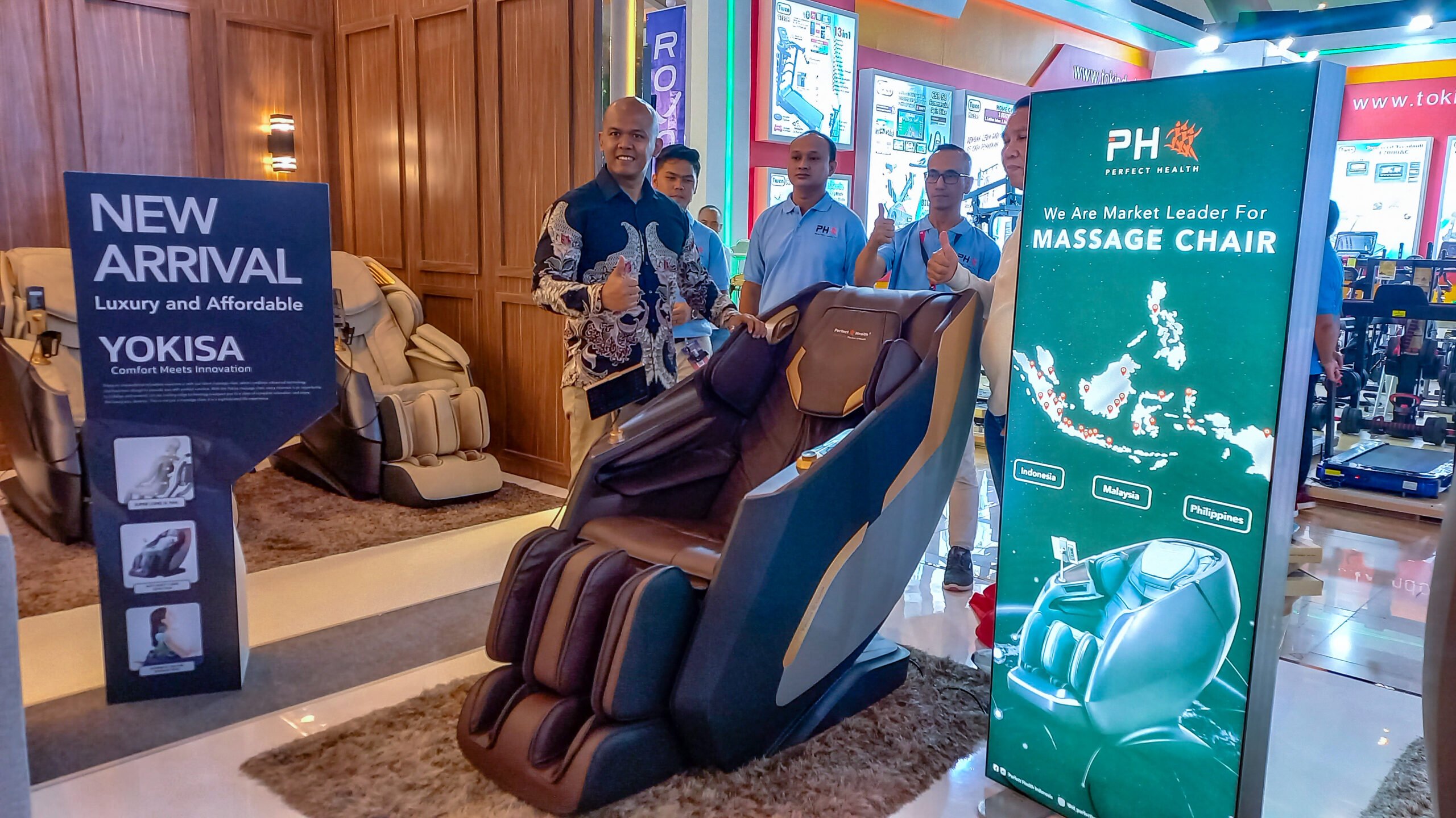 Perfect Health Indonesia Luncurkan Kursi Pijat Yokisa di Jakarta Fair 2024