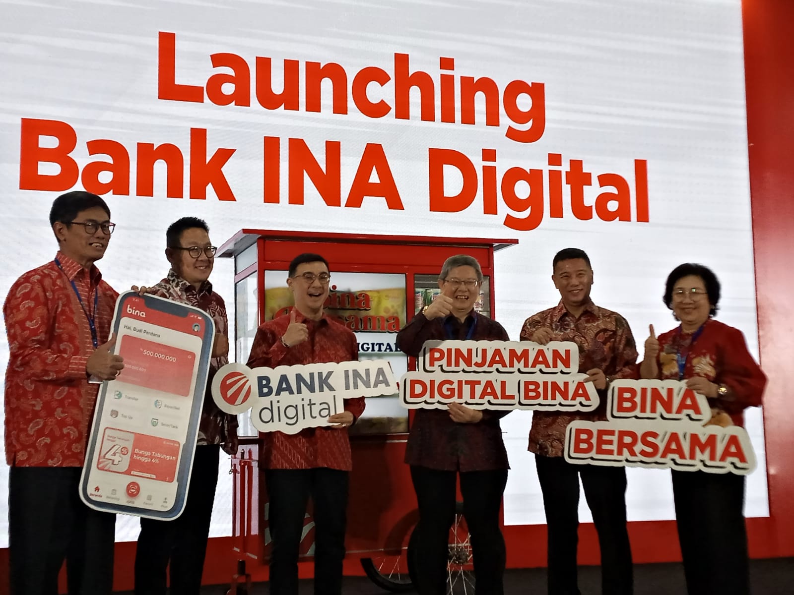 Bidik Transaksi UKM Indonesia, Bank Ina Rilis Layanan Perbankan Digital