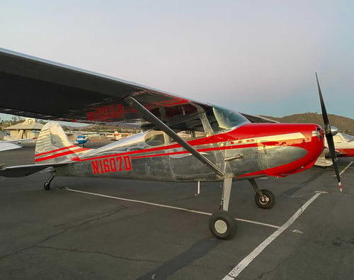 N1607D - Cessna 170A | Plus One Flyers