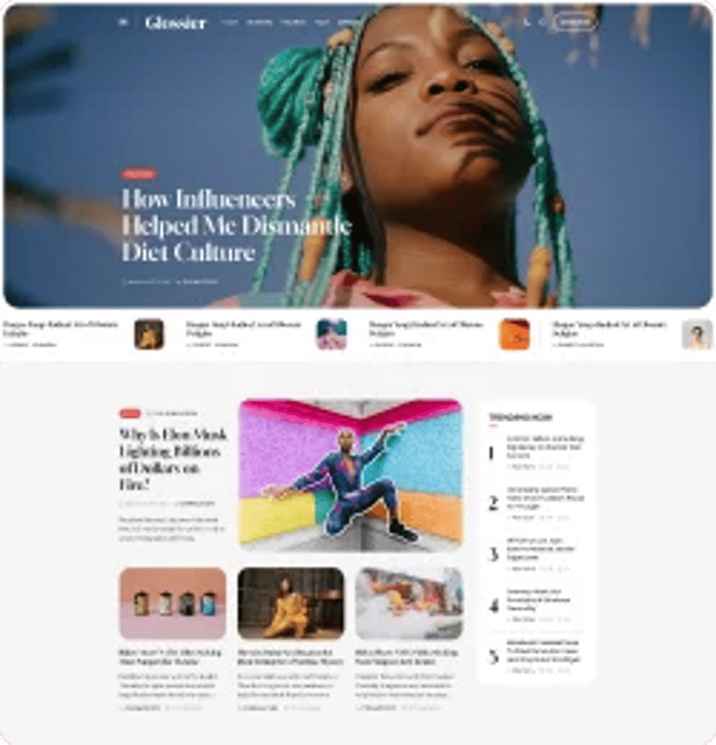 Glossier - News & Viral Magazine WordPress Theme - cmsmasters studio
