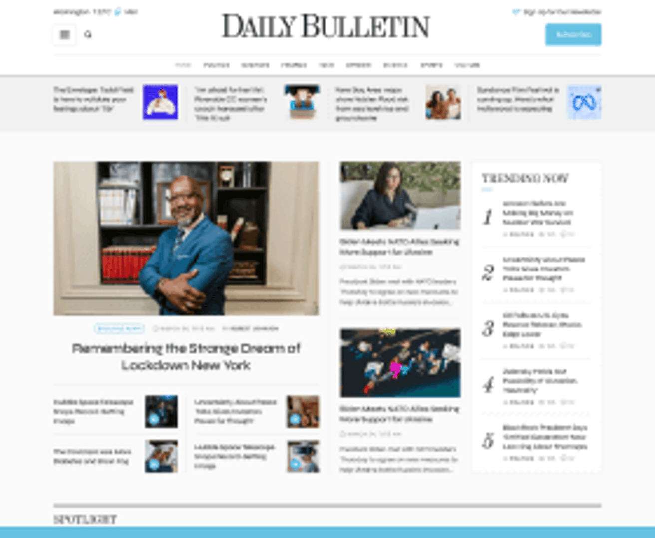 Daily Bulletin - Magazine & Newspaper WordPress Theme - cmsmasters studio