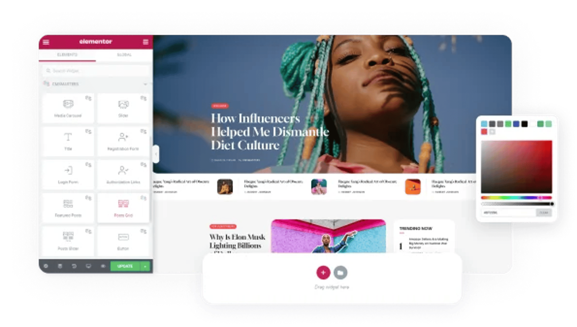 Glossier - News & Viral Magazine WordPress Theme - cmsmasters studio