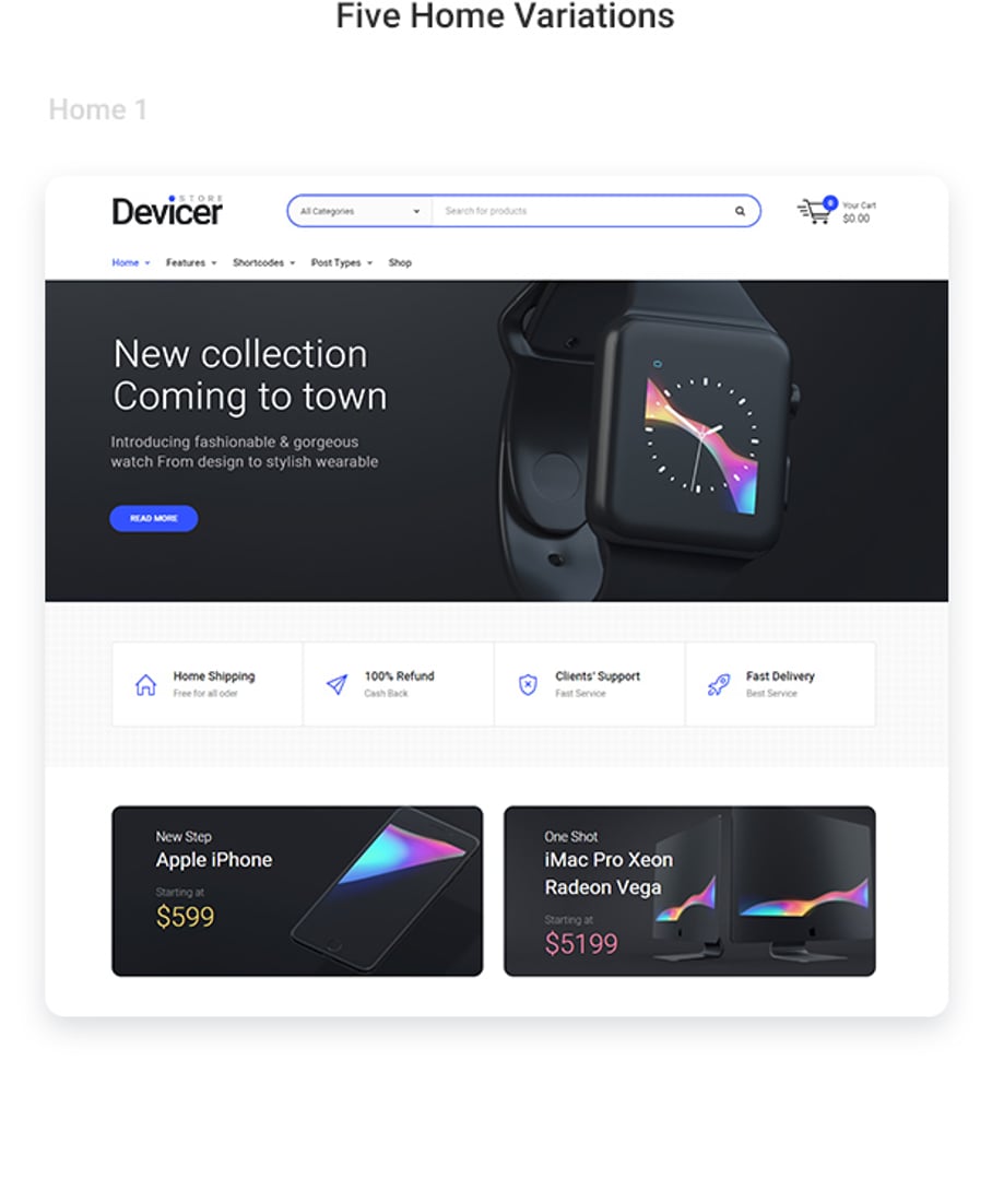 Devicer - Electronics, Mobile & Tech Store WordPress Theme - cmsmasters ...
