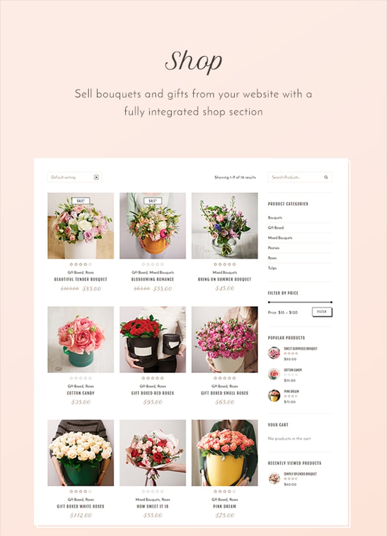 Flower Shop - Decoration Store and Floristic WordPress Theme - cmsmasters studio