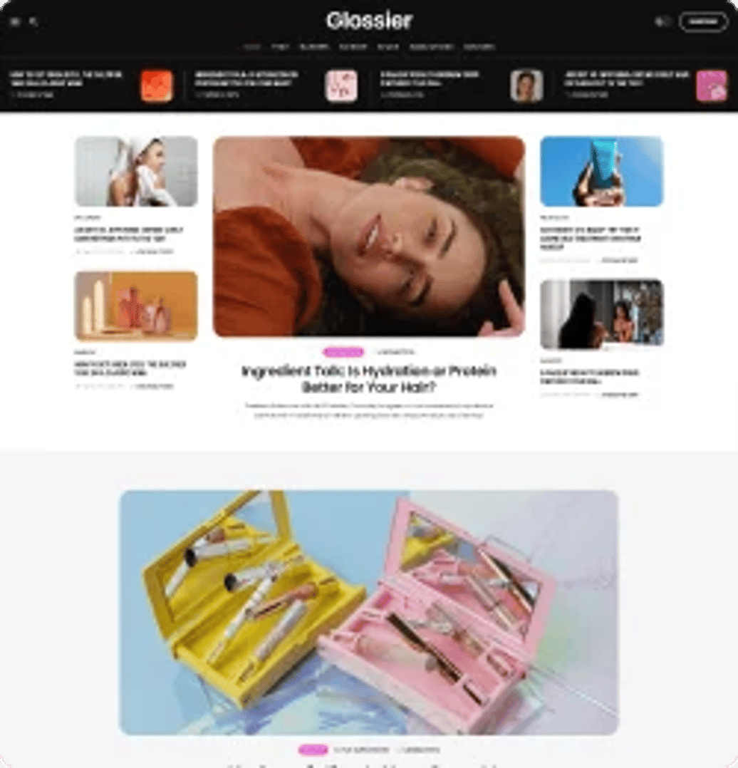Glossier - News & Viral Magazine WordPress Theme - cmsmasters studio