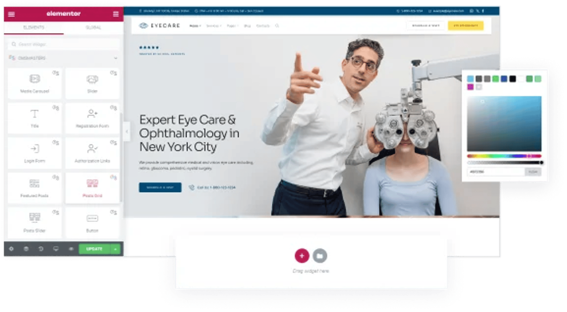 Eye Care - Eye Clinic & Family Optometrist WordPress Theme - cmsmasters ...