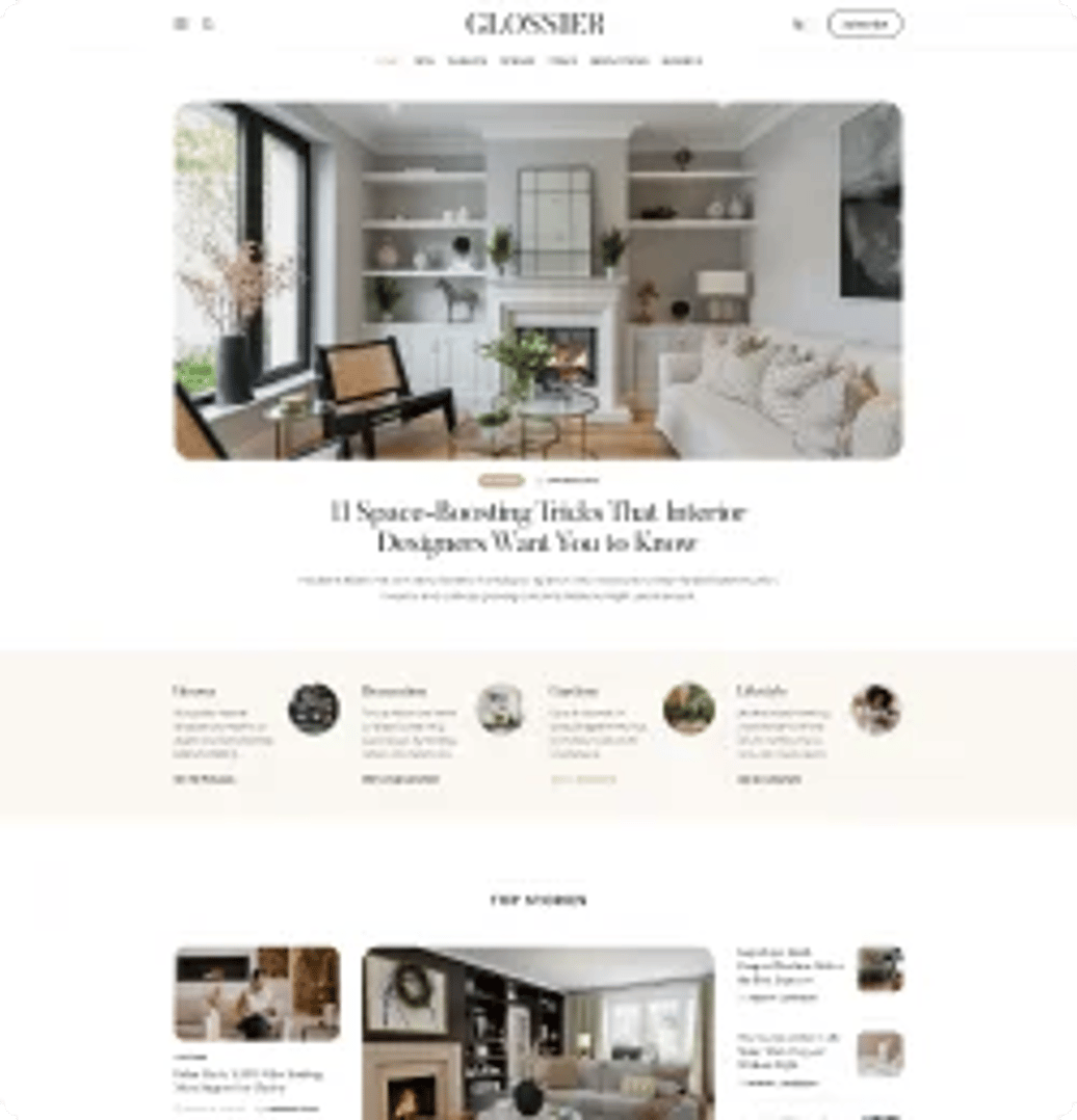 Glossier - News & Viral Magazine WordPress Theme - cmsmasters studio