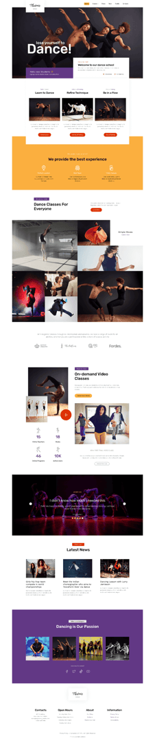 Contempo - Dance School WordPress Theme - cmsmasters studio