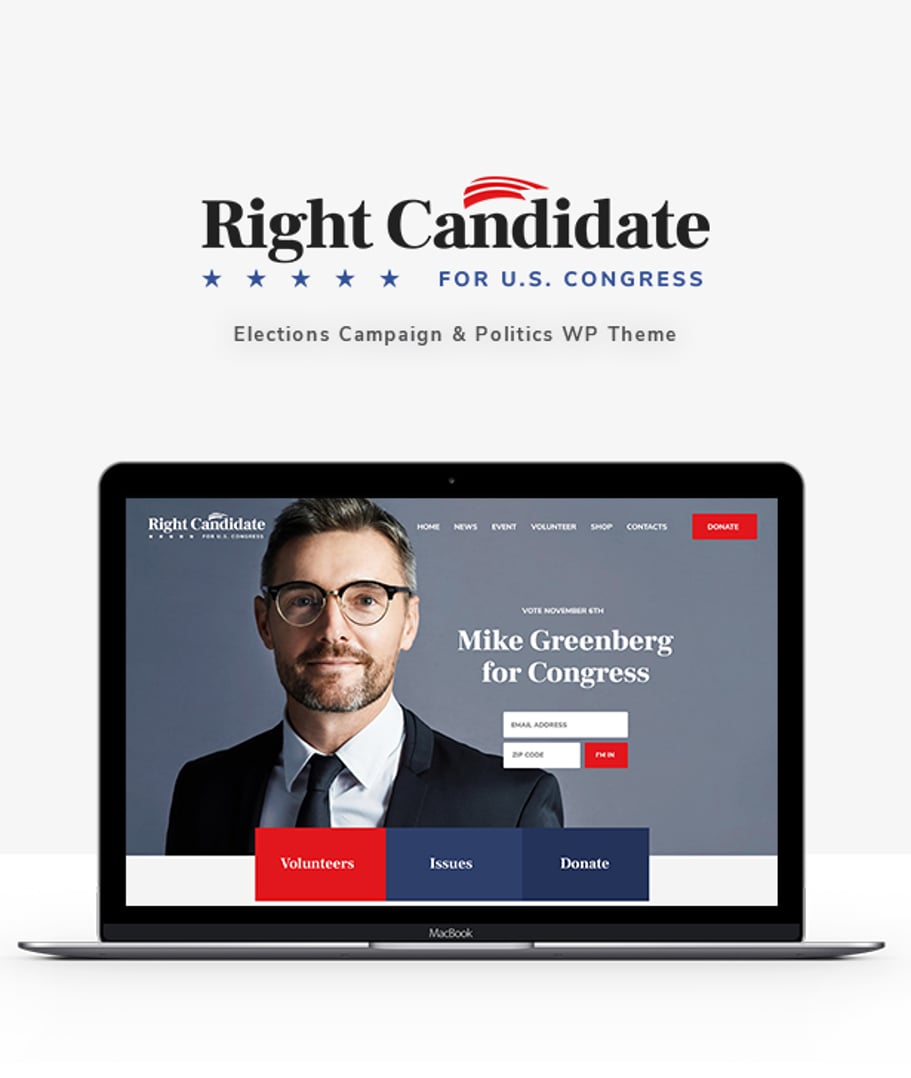Right Candidate - Election Campaign and Political WordPress Theme ...