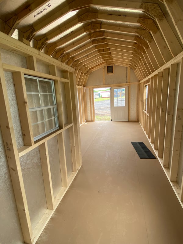 In-Stock P12788 - 10x25 Dutch Barn w/ Corner Porch for Sale in Northern ...