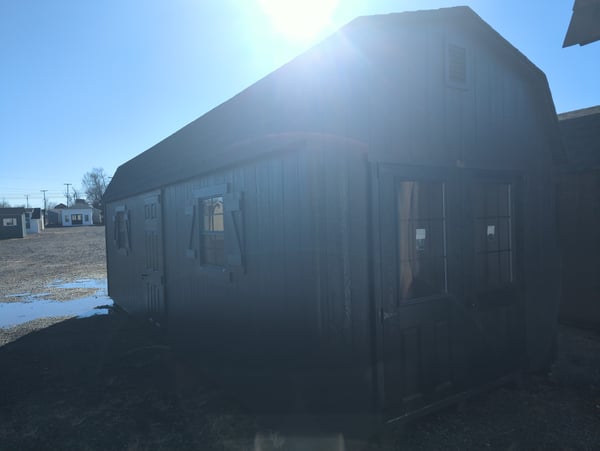 P13064 - 10x25 Dutch Barn Garage - Capitol Sheds