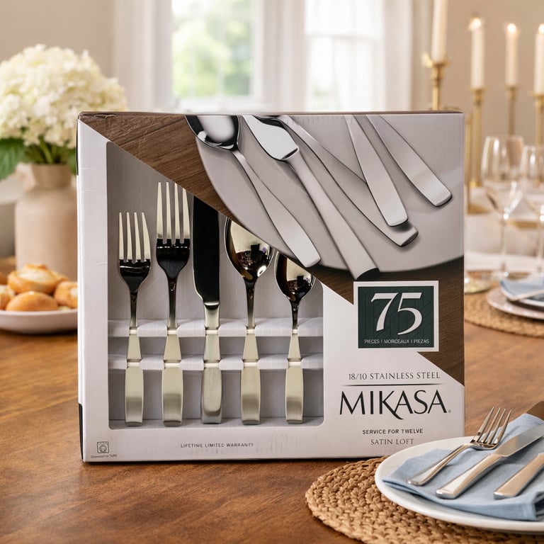 Mikasa Satin Loft 75-piece Flatware Set - Best Price Online