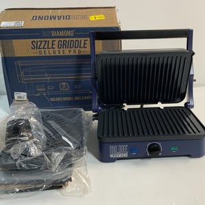 Blue Diamond Ceramic Nonstick Electric Sizzle Griddle with Grill ...