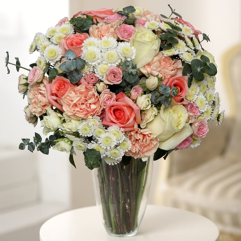 Vanilla Sky: Roses, Spray Roses and Daisies - order and send for 119 ...