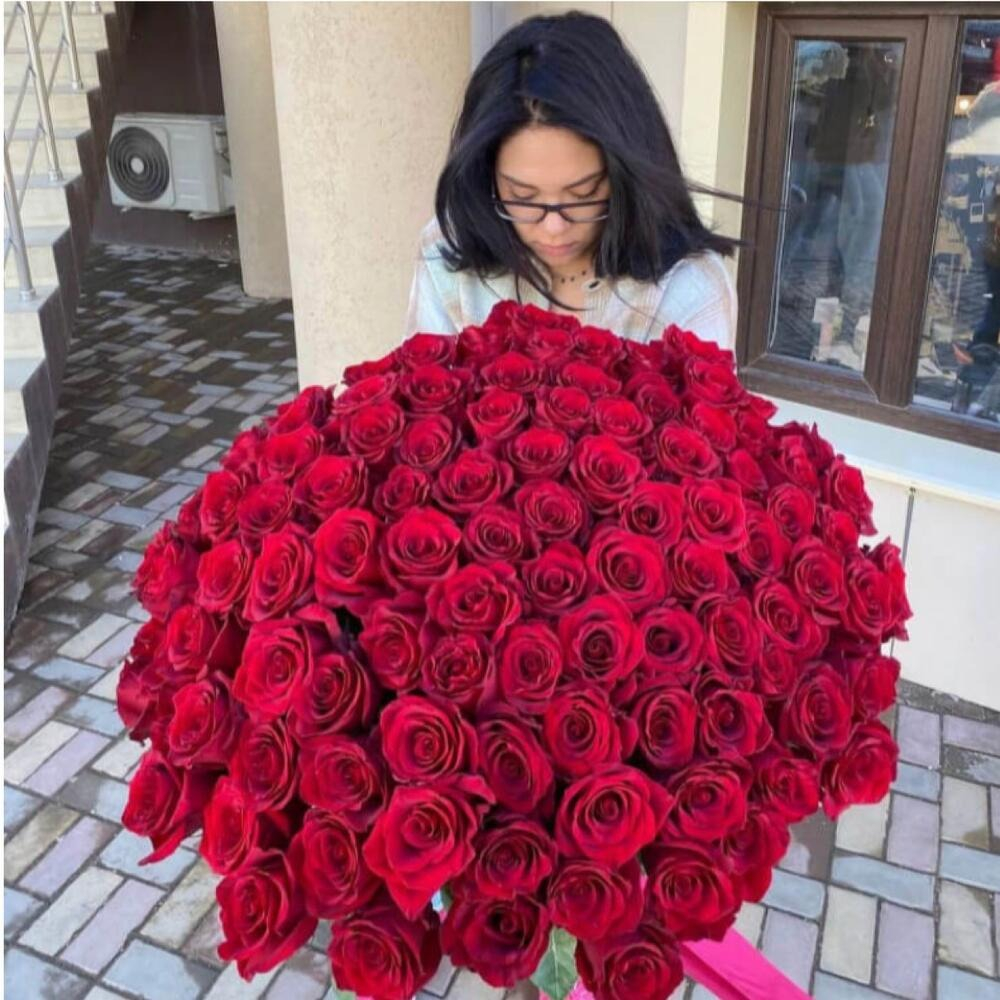 Bouquet '101 Rose Ecuador 60 cm' | Order Flower Bouquets Delivery