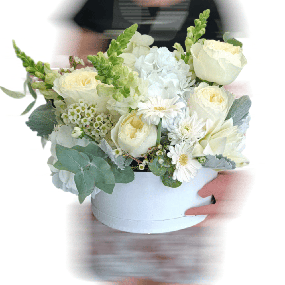 Flower box 'White delight' Flowers | Flower Delivery