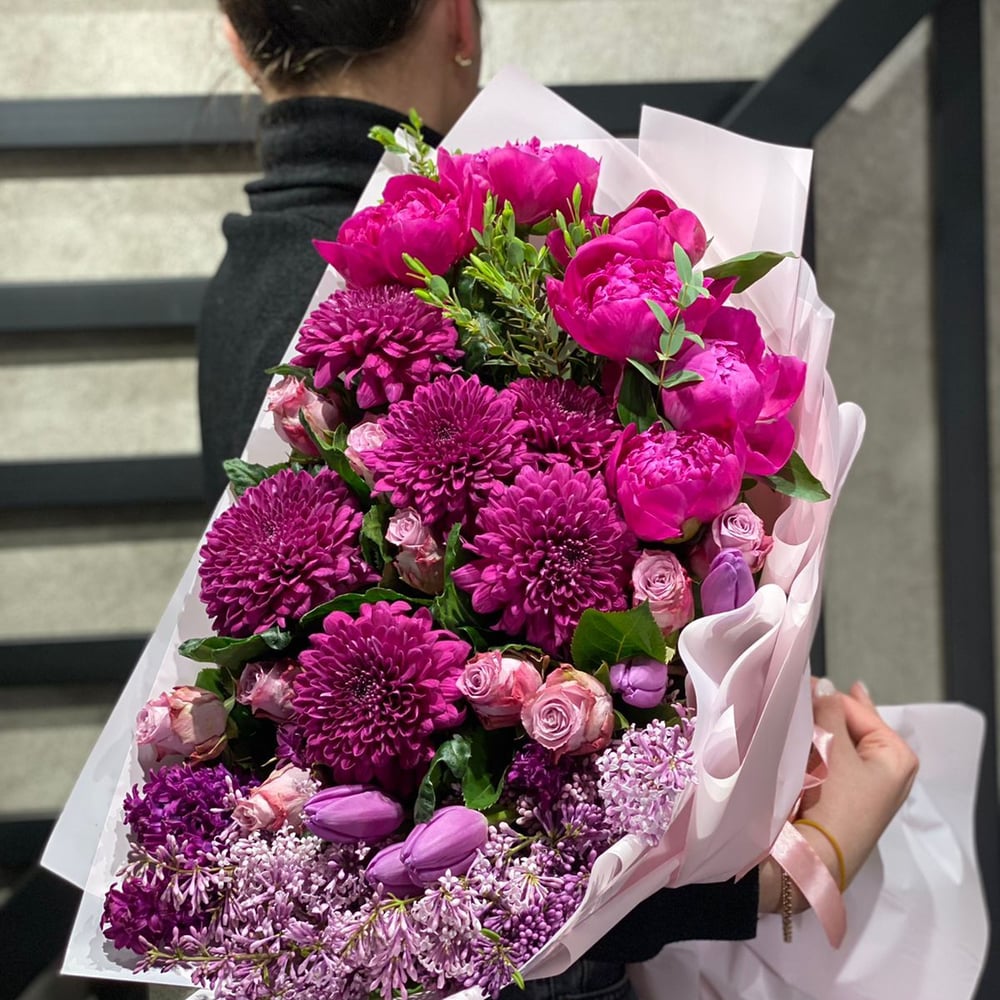 Bouquet 'Raspberry Twilight' Flowers | Flower Delivery