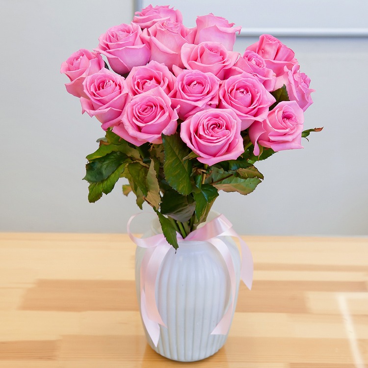 Bouquet '16 pink roses' Flowers | Flower Delivery