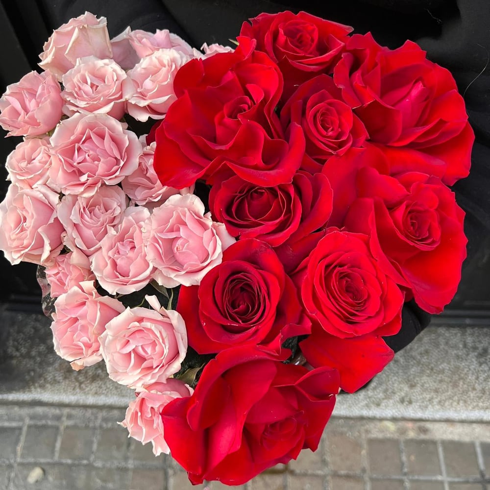 Heart of Rose - order and send for 75 £ with same day delivery | MyGlobalFlowers in UK