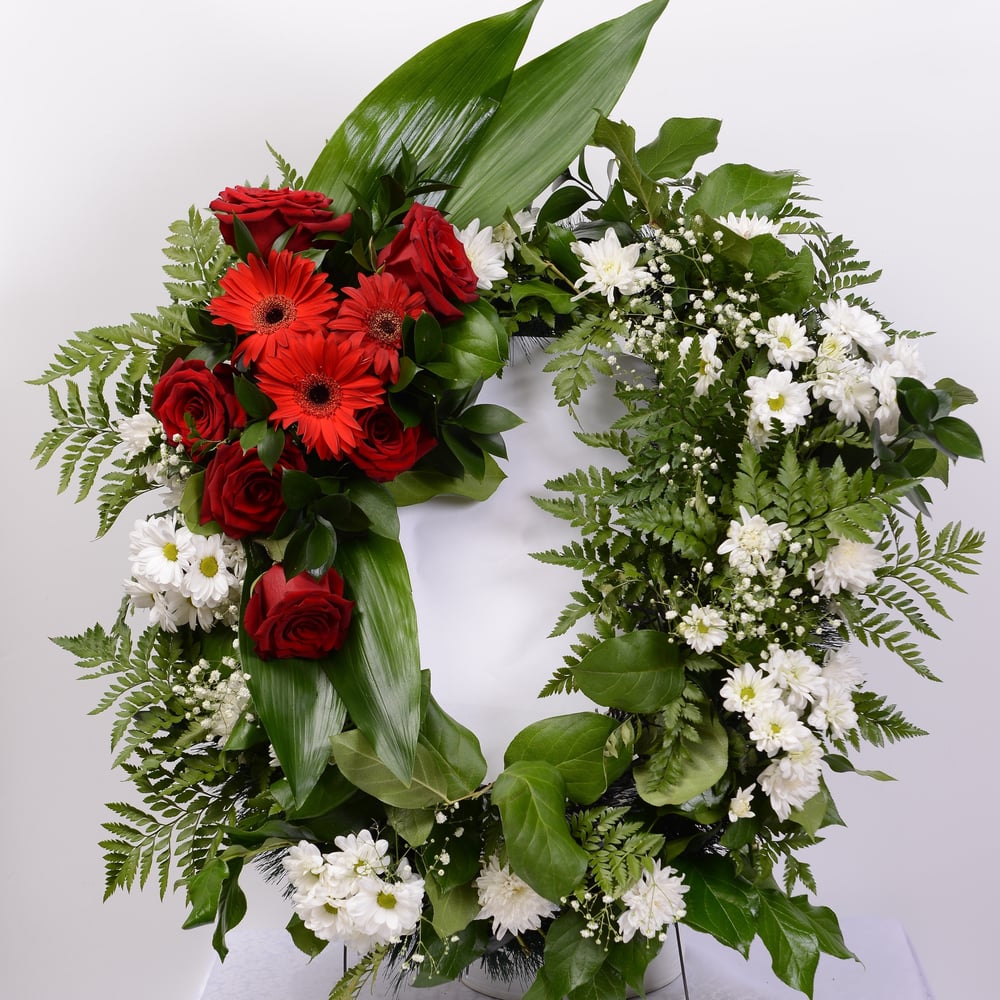 Farewell funeral wreath