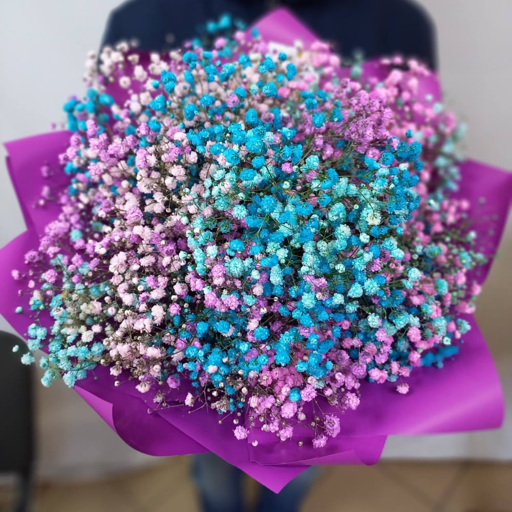 Rainbow gypsophila | Order Flower Bouquets Delivery