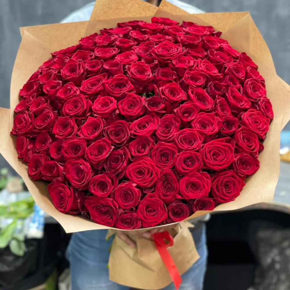 Bouquet '101 dutch roses' | Order Flower Bouquets Delivery