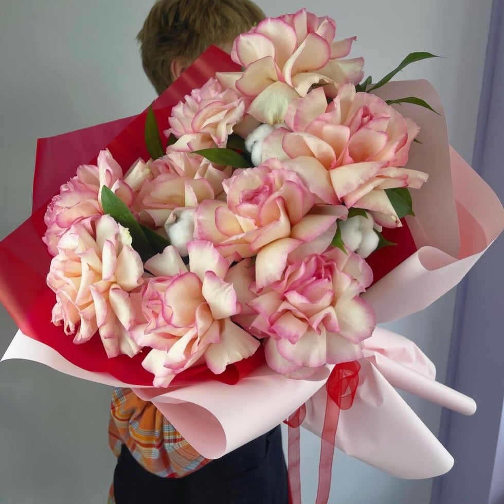 Bouquet 'French Pink Rose' - order and send for 39 $ with same day ...