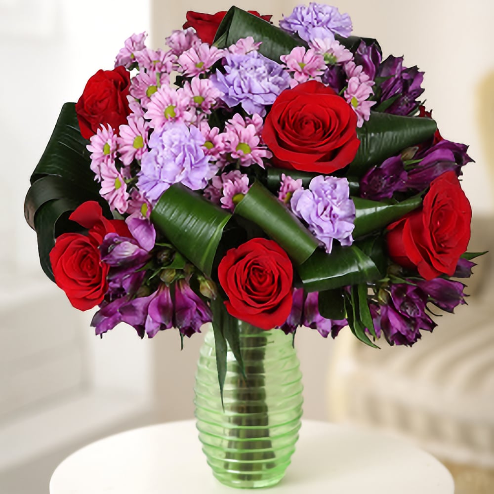 Floral Carnival: Roses, Alstroemerias and Carnations - order and send ...