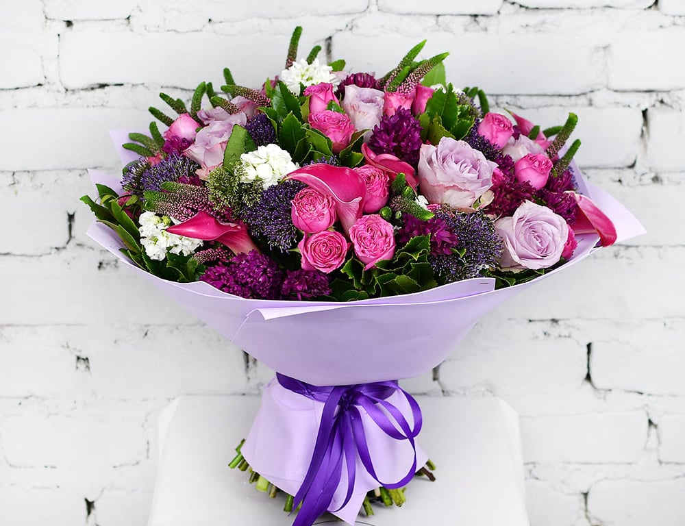 Bouquet 'Pink Panther' - order and send for 143 $ with same day ...