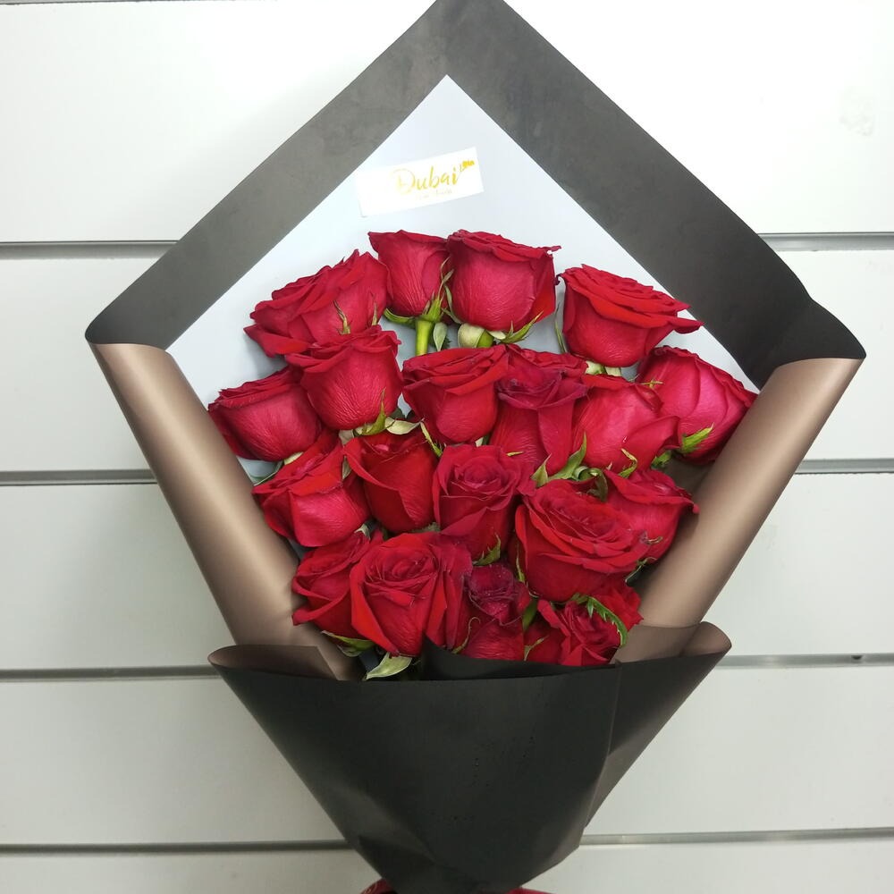 15 Red Roses Bouquet | Order Flower Bouquets Delivery