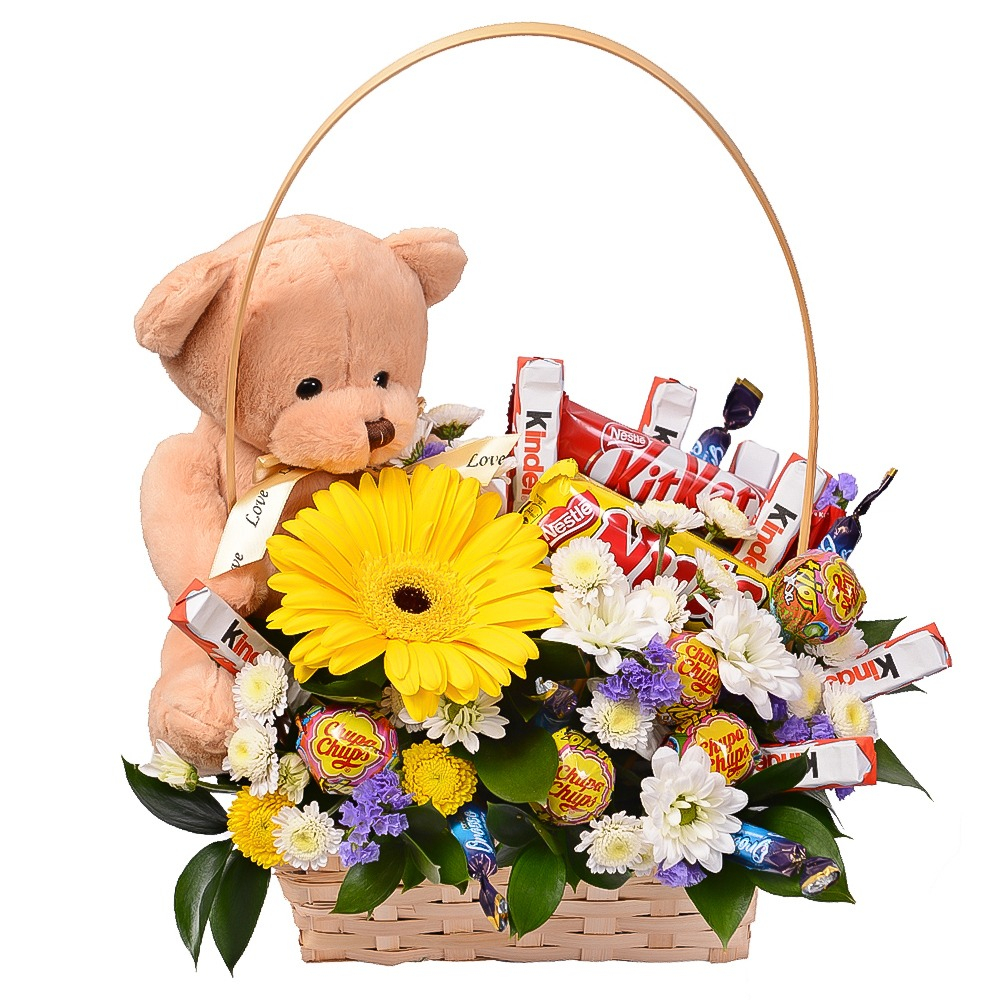 Children's basket Flowers | Flower Delivery