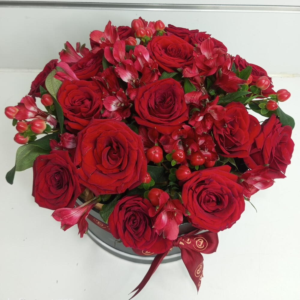 Mix Red Flower Box | Order Flower Bouquets Delivery