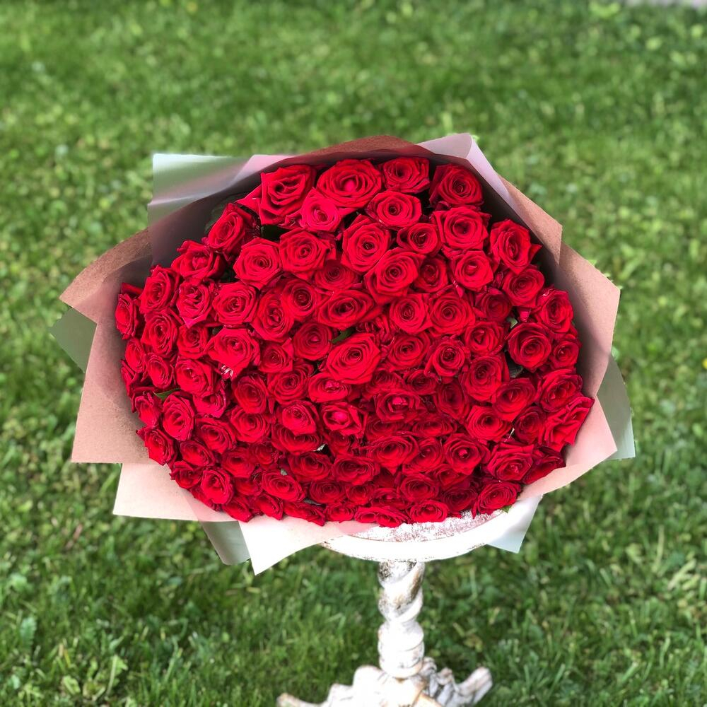 Bouquet of 101 most beautiful roses - order and send for 95 £ with same ...