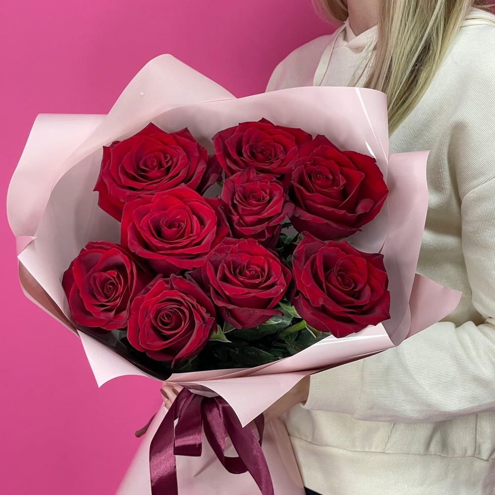 Bouquet '9 roses per pack' - order and send for 40 $ with same day ...